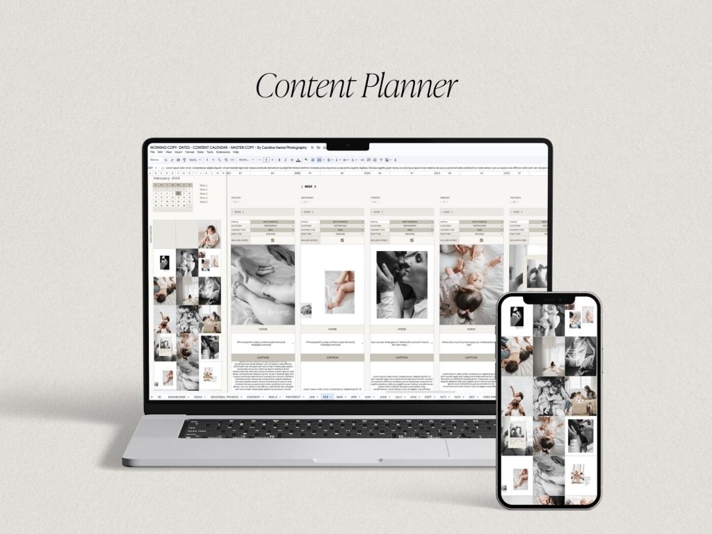 The Essential Content Planner for Photographers | Carolina Hanna ...